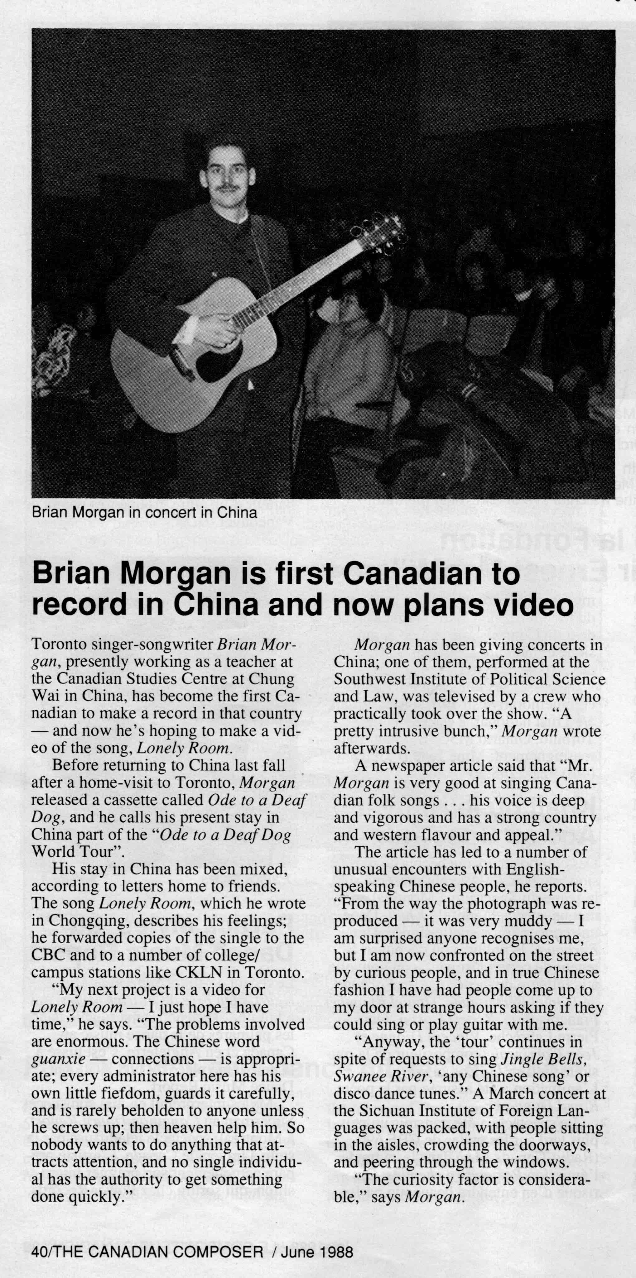 Promo – Brian Morgan Music